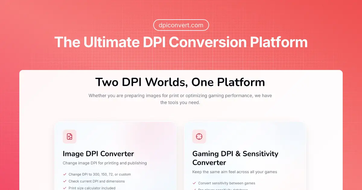 DPI Convert - The Ultimate DPI Platform